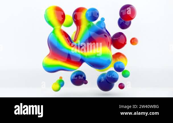 Floating liquid blobs abstract Stock Videos & Footage - HD and 4K Video ...