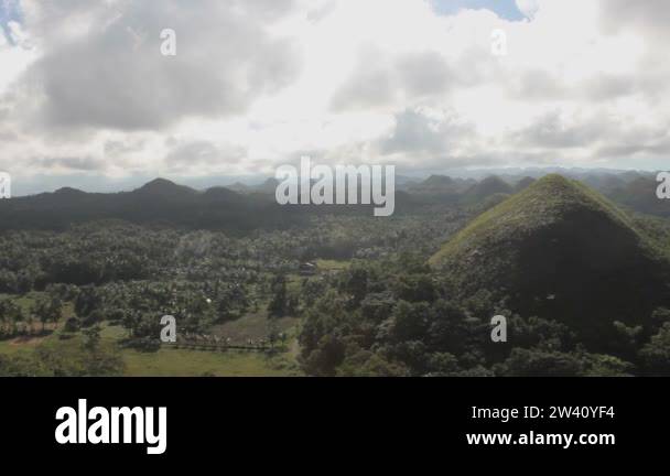 Chocolate Hills, geological formation in Bohol Province, Philippines ...