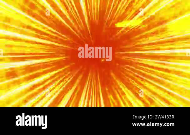 Manga or comic book lines animation. Action speed effects with sparks ...