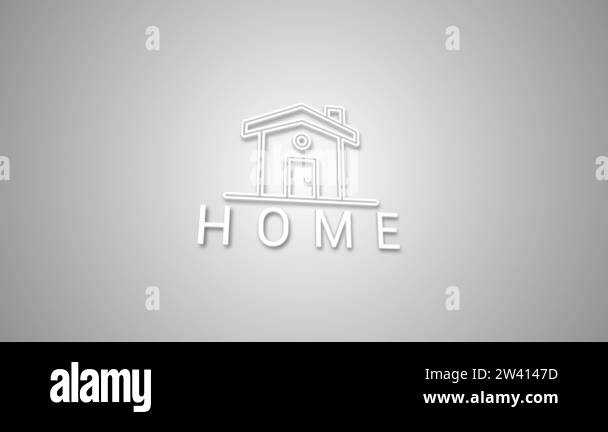 Home Flat Animated Icon. 4k Animated Buildings Icon to Improve Project ...
