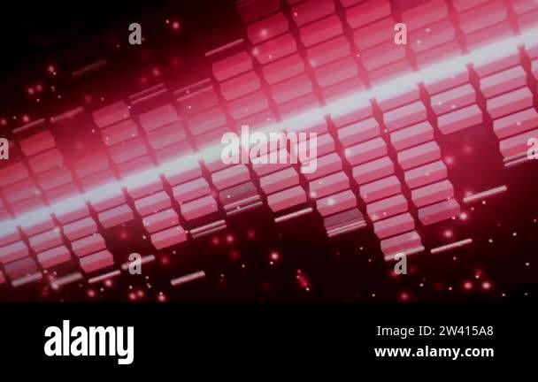 Music Equalizer bar. Audio waveform equalizer on black background loop ...