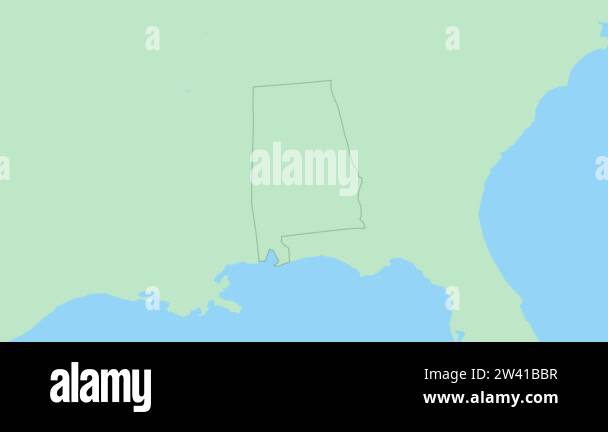 Map of Alabama with pin of country capital. Alabama Map with ...