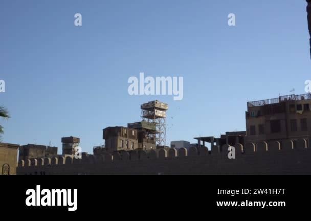 Cairo Egypt pigeon farm tower for breeding in apartment building roof ...