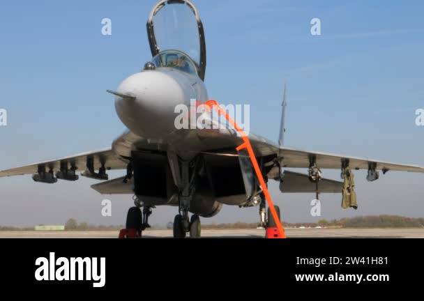 Bottom View of Soviet Russia Military Fighter Jet of Serbian Air Force ...