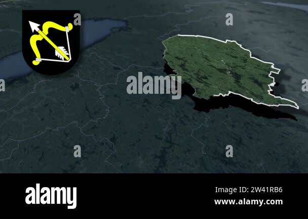 Regions of Finland Northern Savonia whit Coat of arms animation map ...