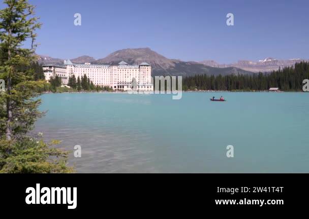 Fairmont chateau lake louise banff national park Stock Videos & Footage ...