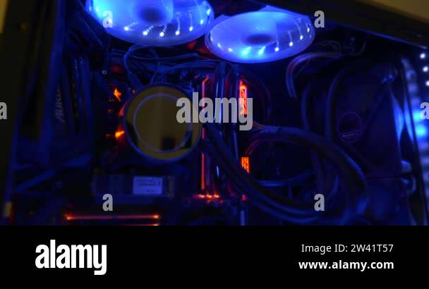 Inside the Modern Computer with Led Lighting - Efficient Liquid Cooling ...