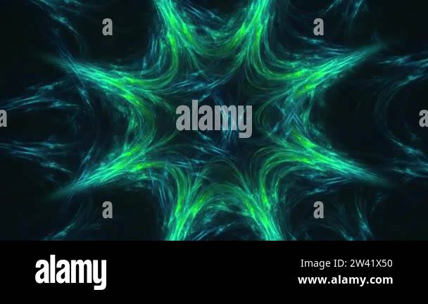 Abstract loop able fractal 4k video of a color changing Triquetra.The ...