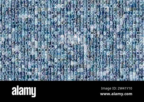 Background moving numbers with changing hexadecimal numbers as code ...