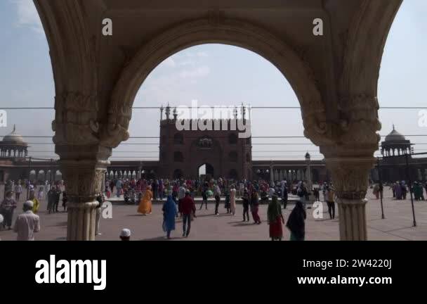 Jama masjid mosque entrance gate Stock Videos & Footage - HD and 4K ...