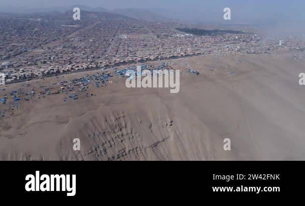 Lima, Lima - Peru - April 29th 2021: Aerial video over Lima Peru. Zone ...