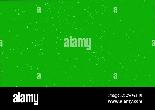 Heavy snowfall with chroma key green screen background. Blizzard snow ...