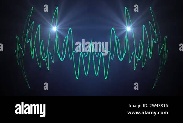 Sound wave oscillogram on the screen Stock Video Footage - Alamy