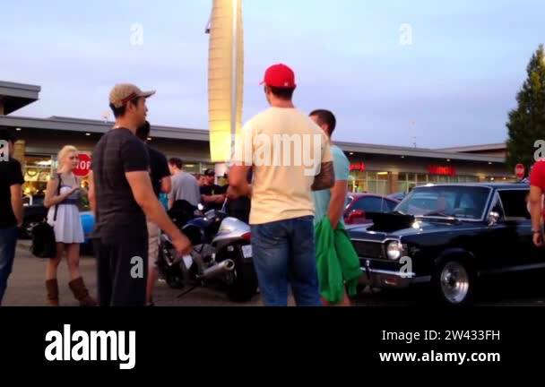 Modified car display in Burnaby BC Canada Stock Video Footage - Alamy