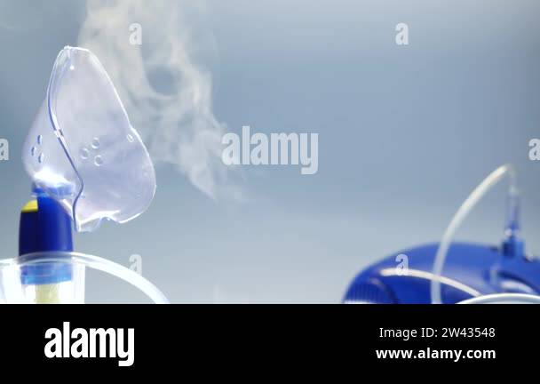 Oxygen mask of nebulizer, medical equipment for pneumonia, covid, sars ...