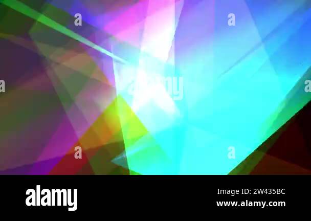 Geometrical abstract loop animation of colorful polygon. 4K ...