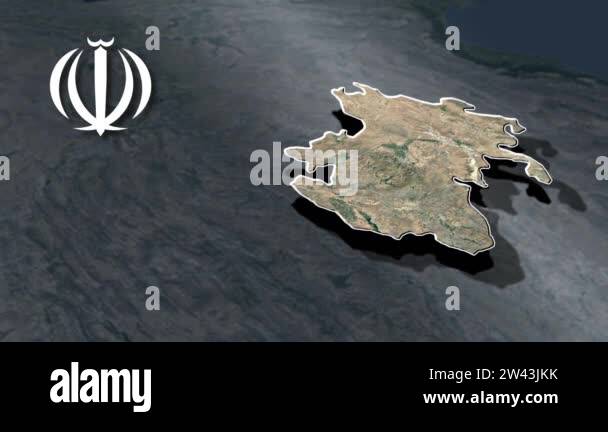 Provinces of Iran animation map Stock Video Footage - Alamy