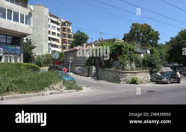 Varna. Bulgaria. Buildings, streets, districts. 4K Stock Video Footage ...