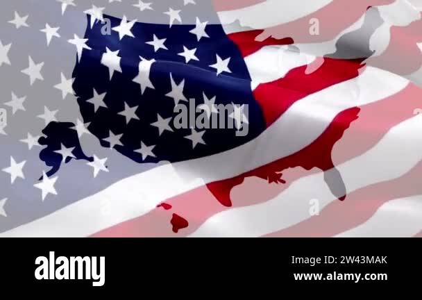 United States map flag video. 3d United States American map Slow Motion ...
