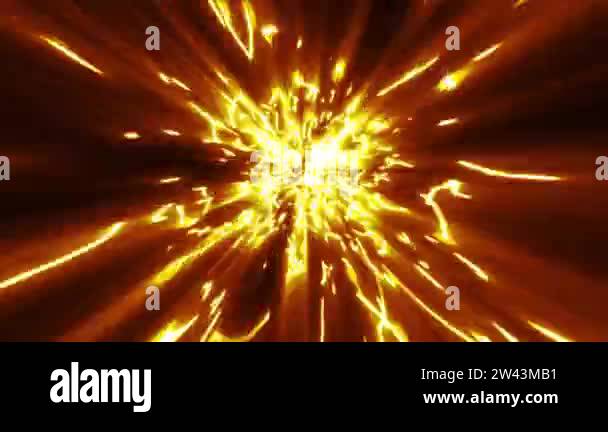 Cartoon Comic Action Shining Electricity And Energy Effect/ 4k ...