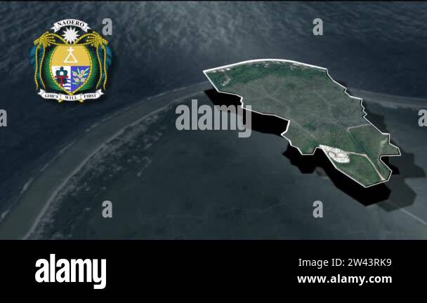 Districts of Nauru animation map Stock Video Footage - Alamy