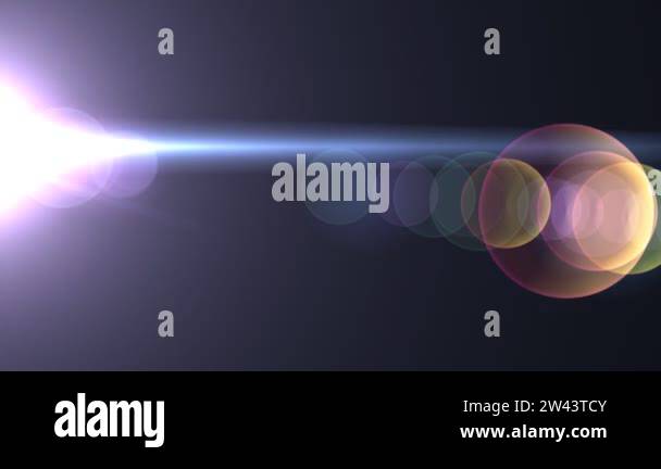 Anamorphic lens flare. FHD resolution lights background Stock Video ...