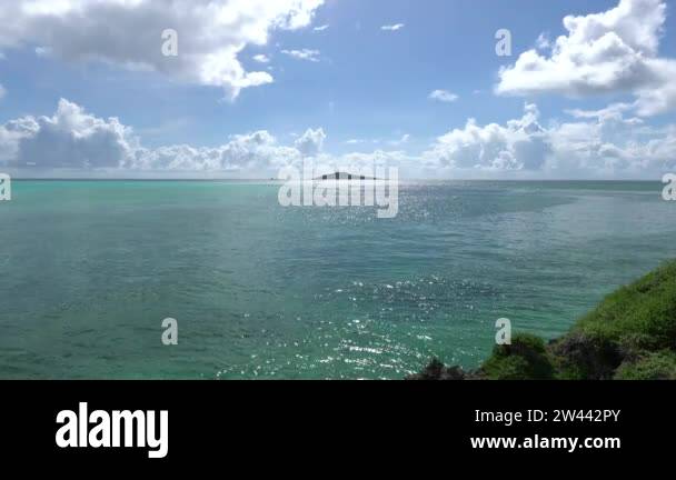 Okinawa,Japan-July 22, 2020: View of Ogami jima from Sedo bridge car ...