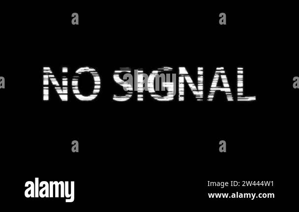 Abstract Digital Animation of Glitch and Noise. No Signal on the TV ...