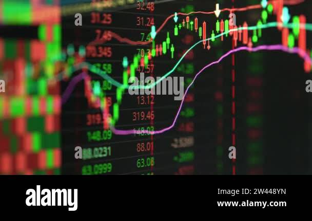 Financial stock chart background, online trading concept: stock market ...