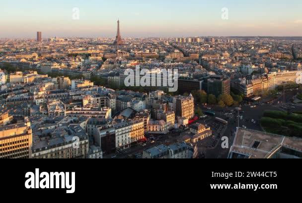 Elevated view eiffel tower paris Stock Videos & Footage - HD and 4K Video Clips - Alamy