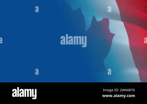 Canadian flag video waving in wind gradient background for text ...