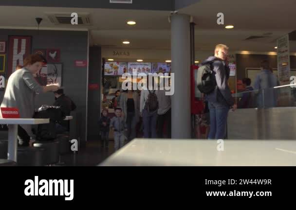 Kfc restaurant fast food inside interior Stock Videos & Footage - HD ...