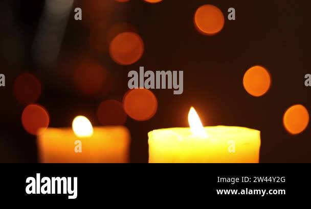 Romantic candlelight atmosphere 4K resolution Stock Video Footage - Alamy