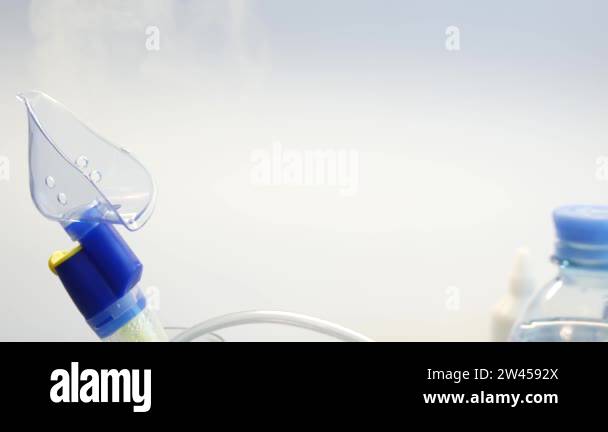 Oxygen mask of nebulizer, medical equipment for pneumonia, covid, sars ...