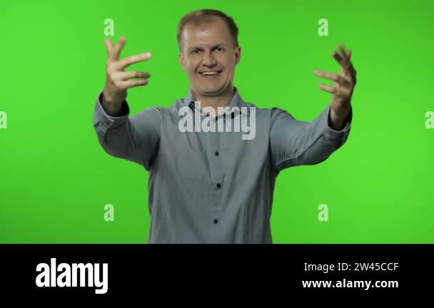 Arms join man smiling Stock Videos & Footage - HD and 4K Video Clips ...