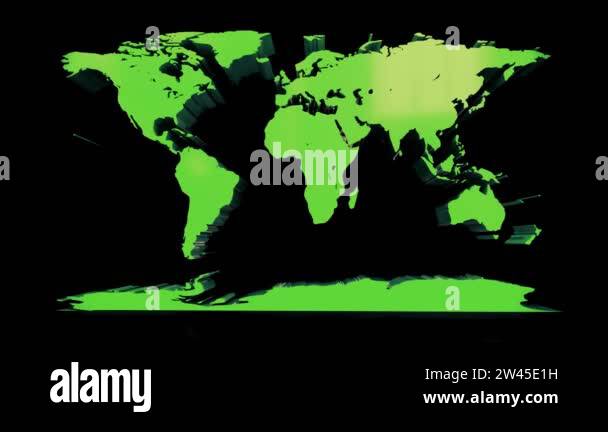 Earth map world exploding breaking floating explode global war ...