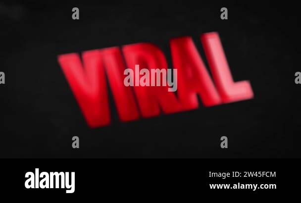 Viral. 4K animation Stock Video Footage - Alamy