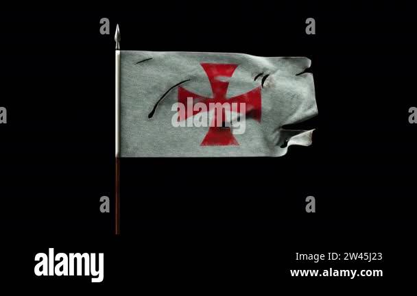 Knight templar flag Stock Videos & Footage - HD and 4K Video Clips - Alamy