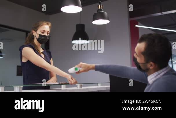 Office reception desk mask Stock Videos & Footage - HD and 4K Video ...