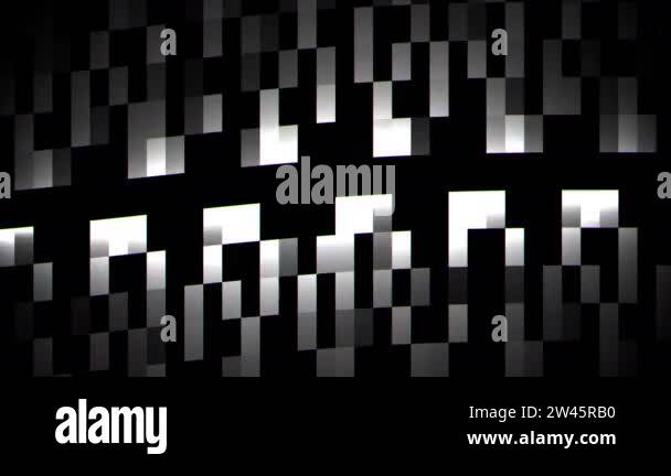Super Low Resolution Static 8bit Pixels Effect Background Stock Video ...