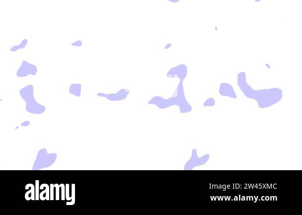 Abstract animation of blue morphing shapes on white background. Seamless loop animated ...