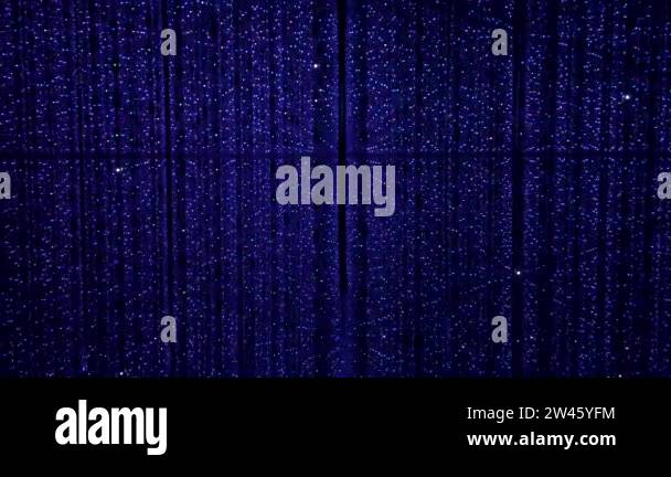 Navy blue background of spot LED flashing, blinking and flickering ...