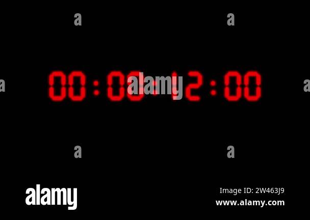 One Minute Digital Time Count Animation/ 4k animation of a digital time ... One Minute Digital Time Count Animation/ 4k animation of a digital time ...