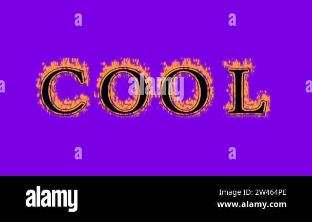 cool fire text effect violet background. animated text effect with high ...
