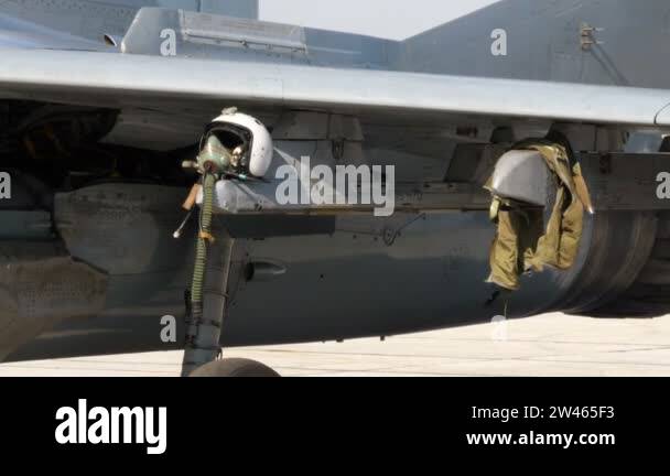 Military Combat Pilot Soviet era Helmet and Anti G suite on a Fighter ...