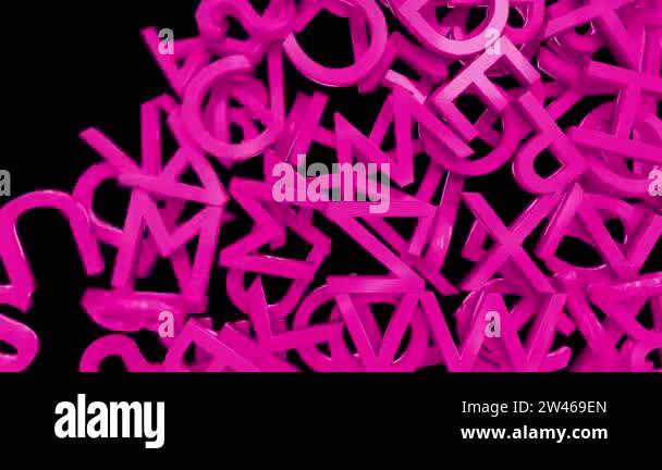 Letters alphabet characters fill screen transition capital type font ...