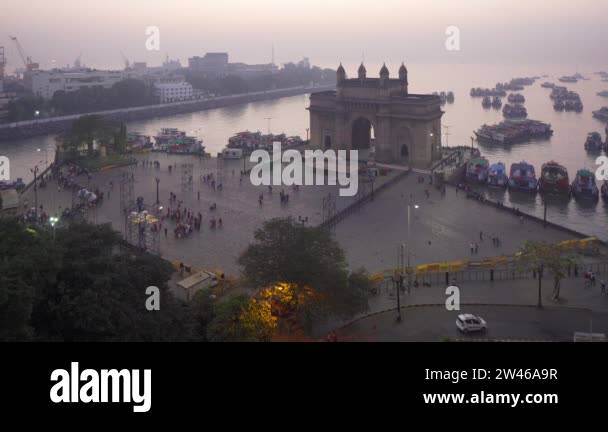 Jan 2018, India, Mumbai, Maharashtra, The Gateway of India, monument ...