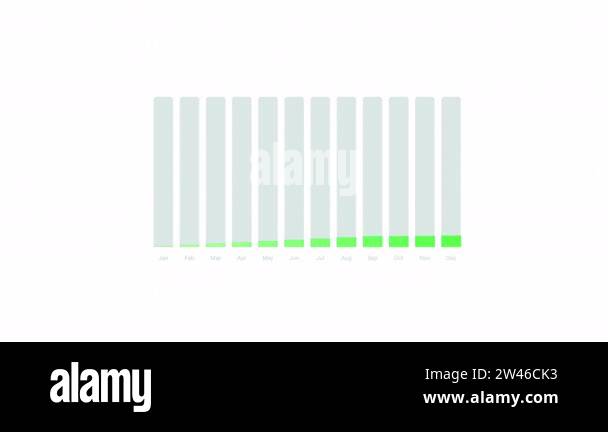 Beautiful 3D animation of rising green bar graph Stock Video Footage ...
