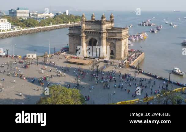 Jan 2018, India, Mumbai, Maharashtra, The Gateway of India, monument ...