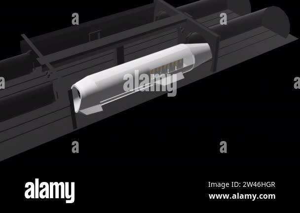 3D animation of Hyperloop model Original 3D model: Hyperloop model by ...